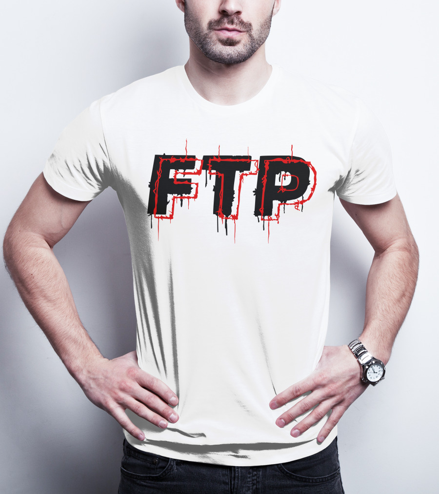 FTP Dripping Text T-Shirt