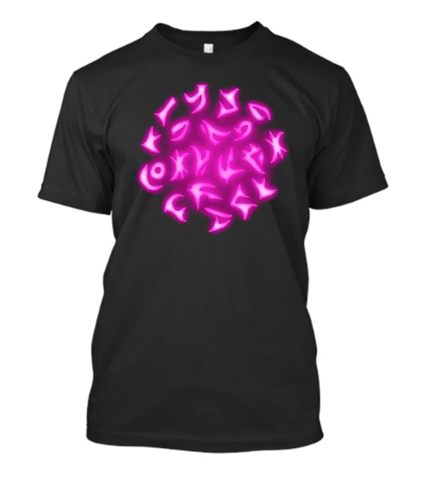 Coldplay Alien Symbols Pink Glowing T-Shirt