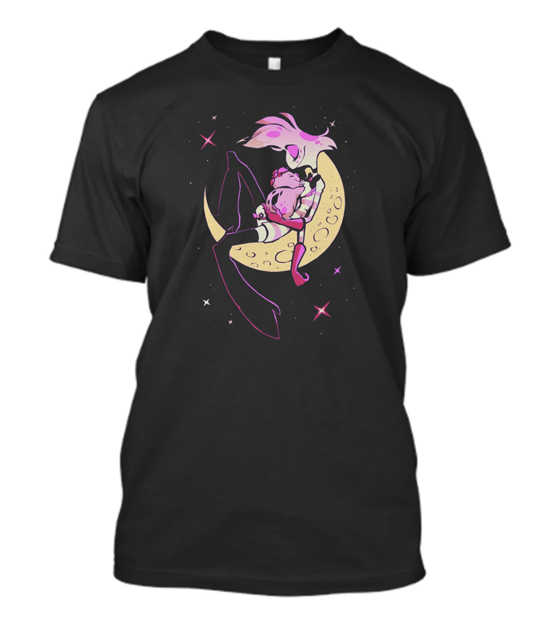 Vivziepop Moon Character Pink Starry Night Merch T-Shirt