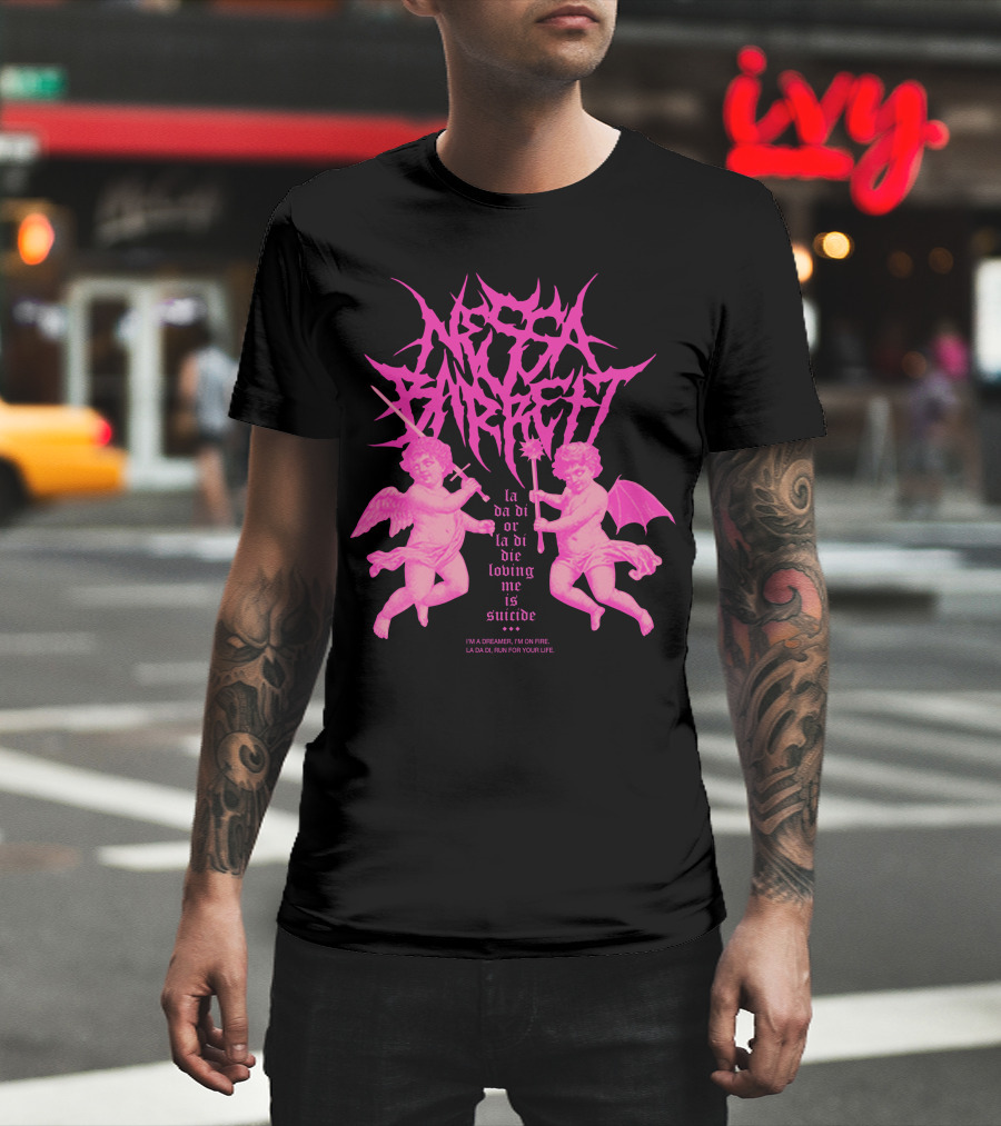 Nessa Barrett La Da Di Or La Di Die Loving Me Is Suicide Cherubs T-Shirt