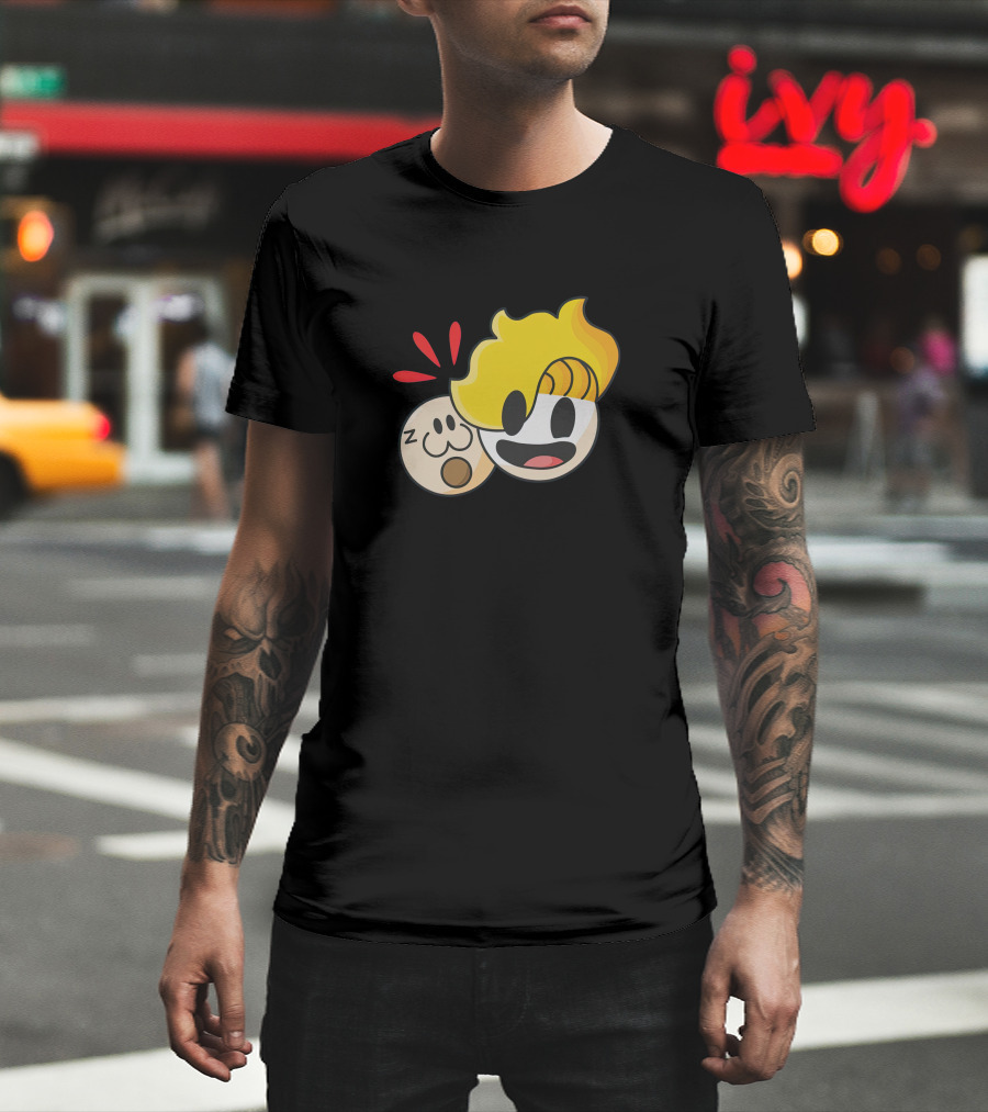 Haminations Animated Faces With Yellow Hair And Expressions T-Shirt
