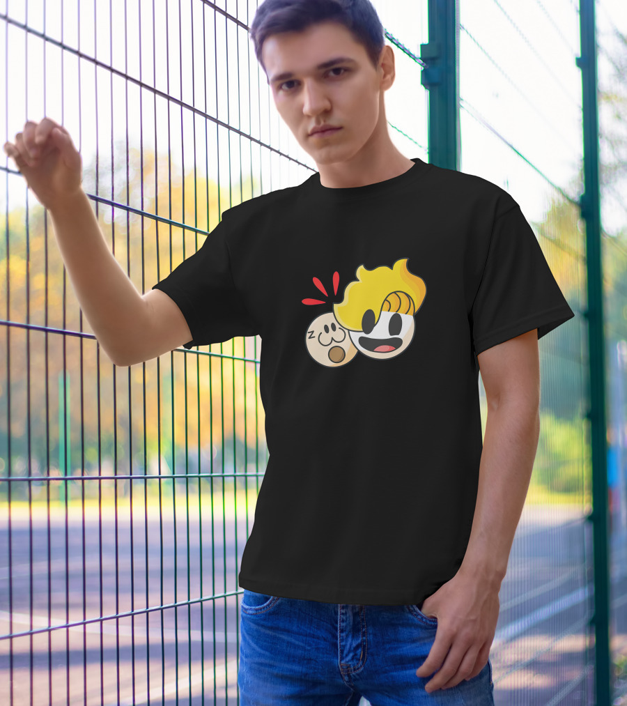 Haminations Animated Faces With Yellow Hair And Expressions T-Shirt