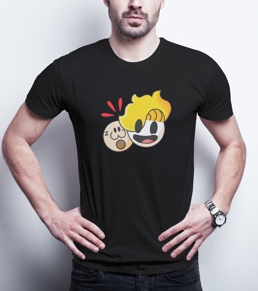 Haminations Animated Faces With Yellow Hair And Expressions T-Shirt