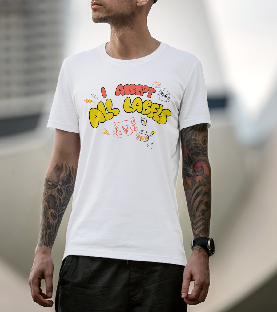 I Accept All Labels Turning Red Merch Pixar T-Shirt