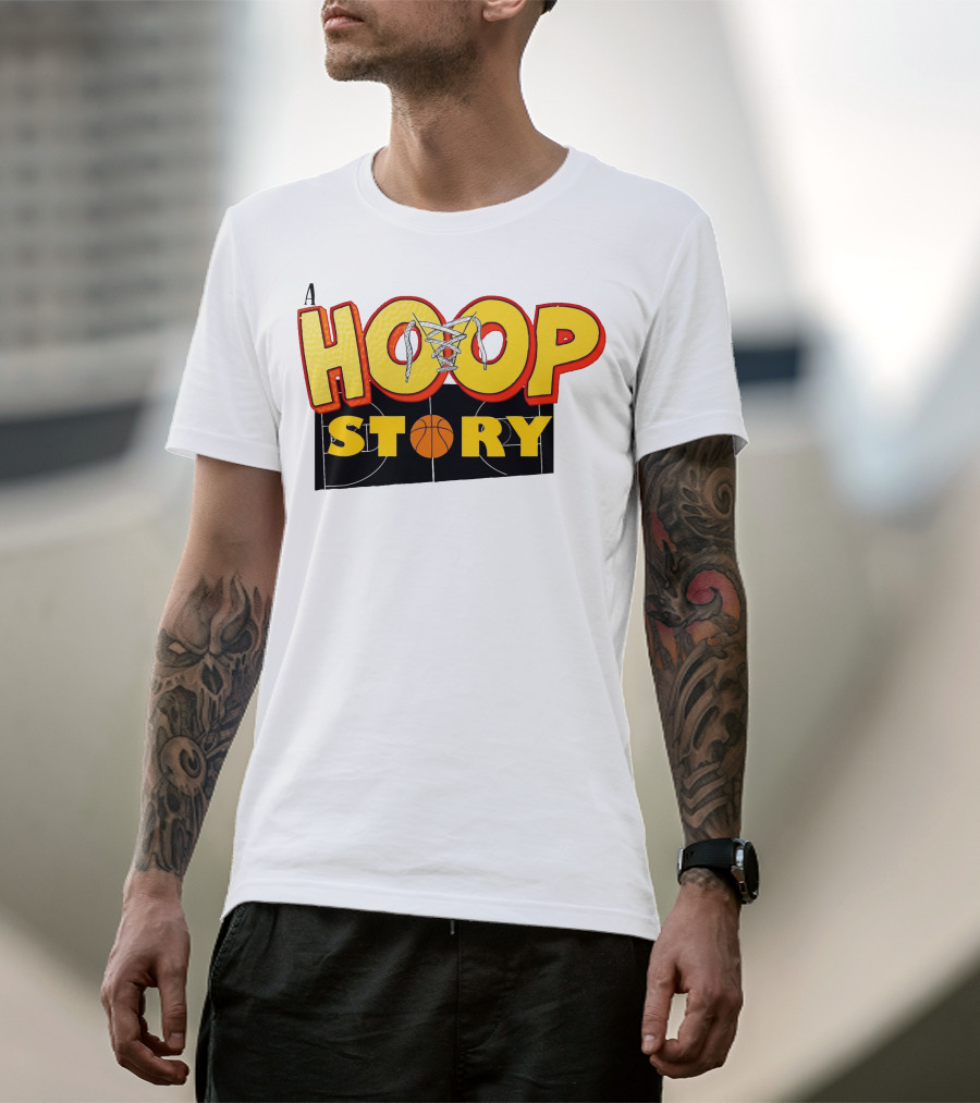 A Hoop Story Basketball Court T-Shirt