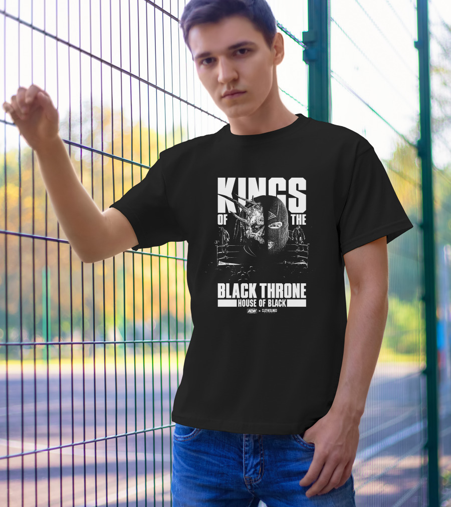 KINGS OF THE BLACK THRONE HOUSE OF BLACK AEW CLOTHESLINED T-Shirt