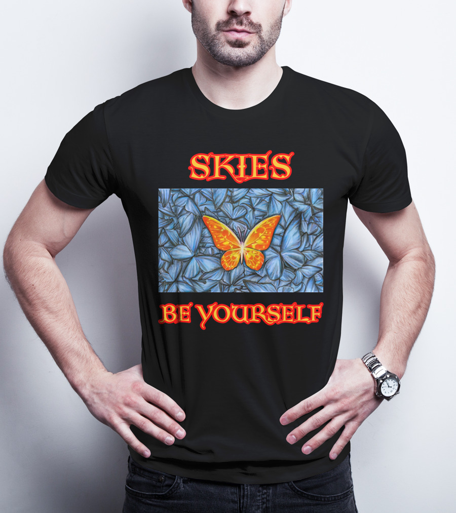 Skies Be Yourself Butterfly Blue And Orange Lil Skies Merch T-Shirt