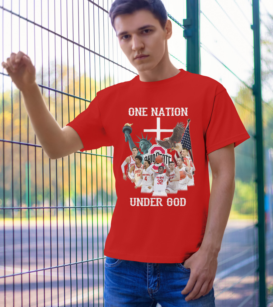 Ohio State Basketball One Nation Under God T-Shirt