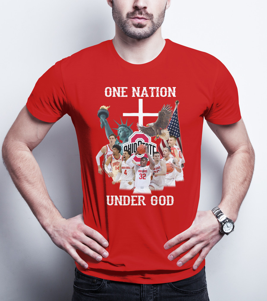 Ohio State Basketball One Nation Under God T-Shirt