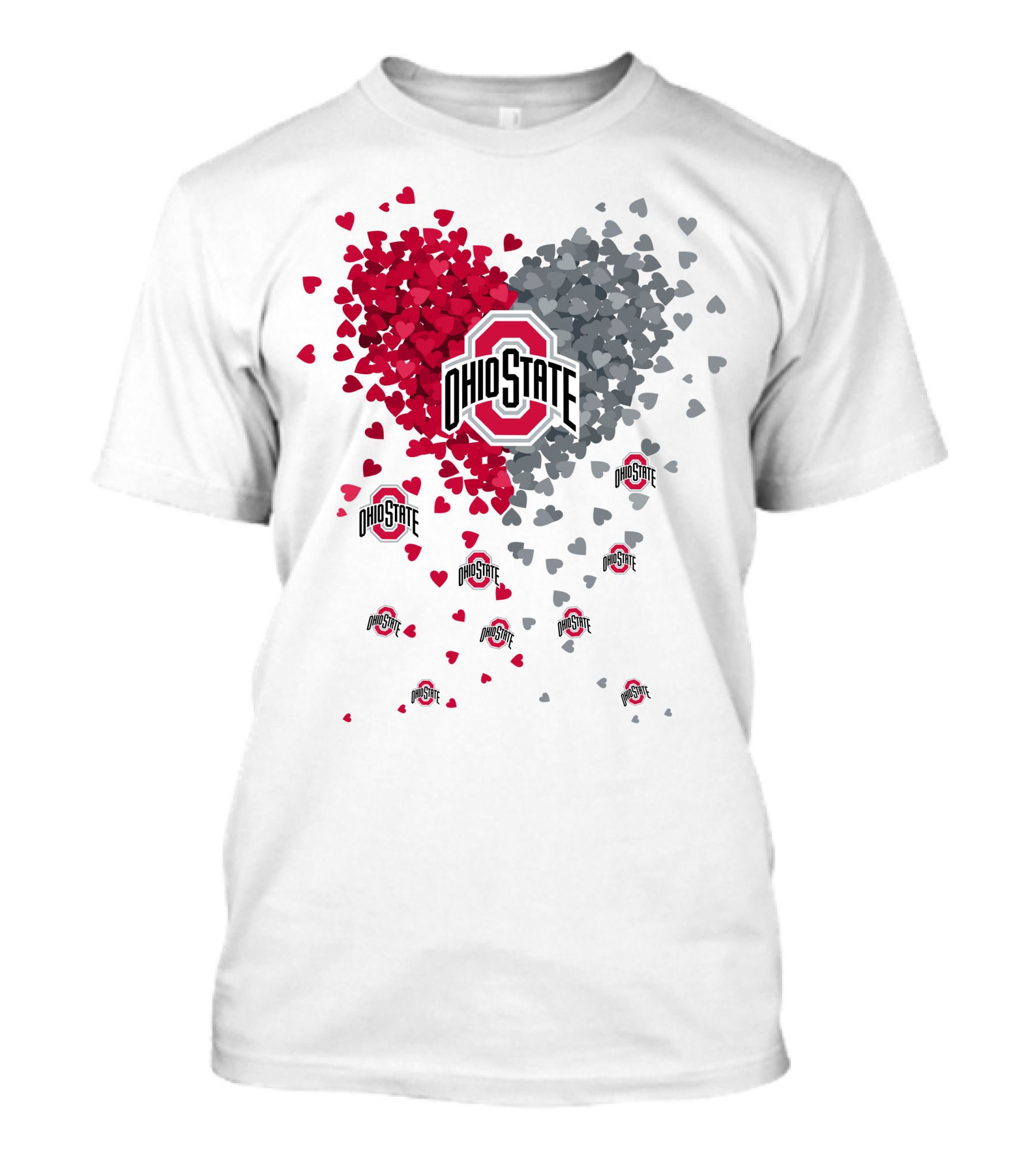 Ohio State Buckeyes Mini Heart Burst T-Shirt