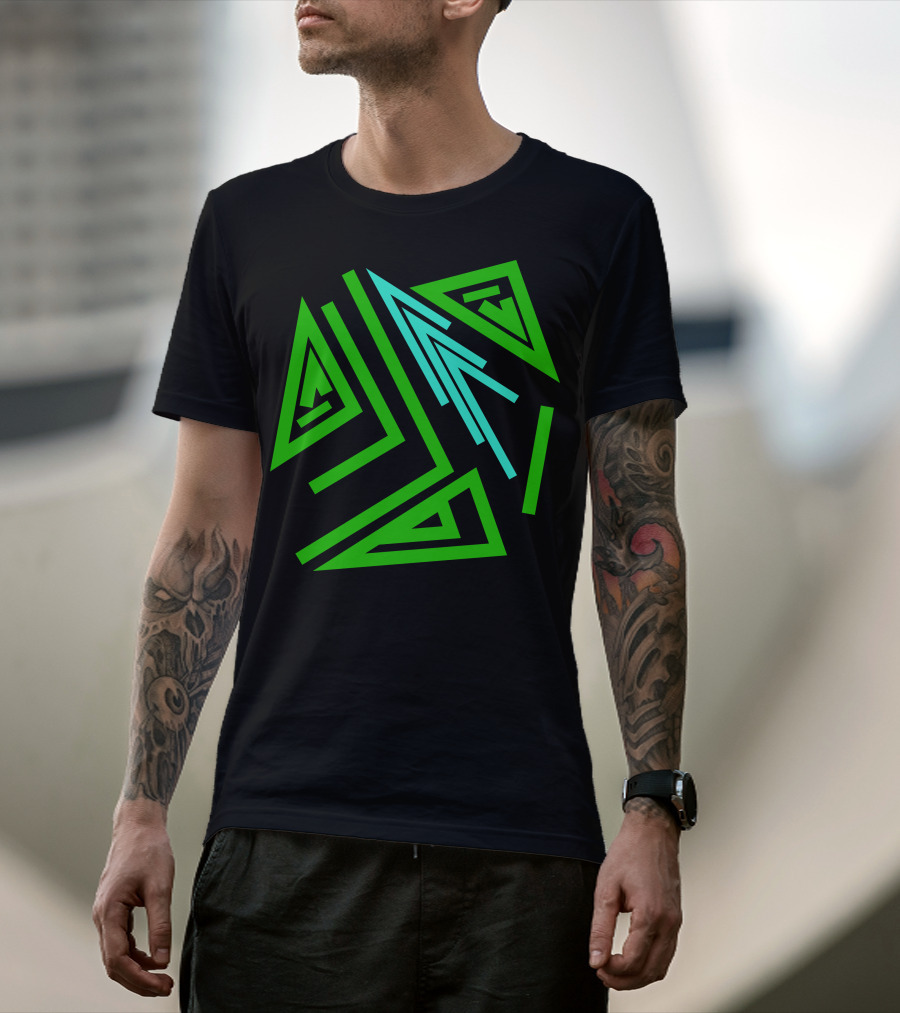 Mystical Geometry Alchemy Symbol And Magic Runes Sign T-Shirt