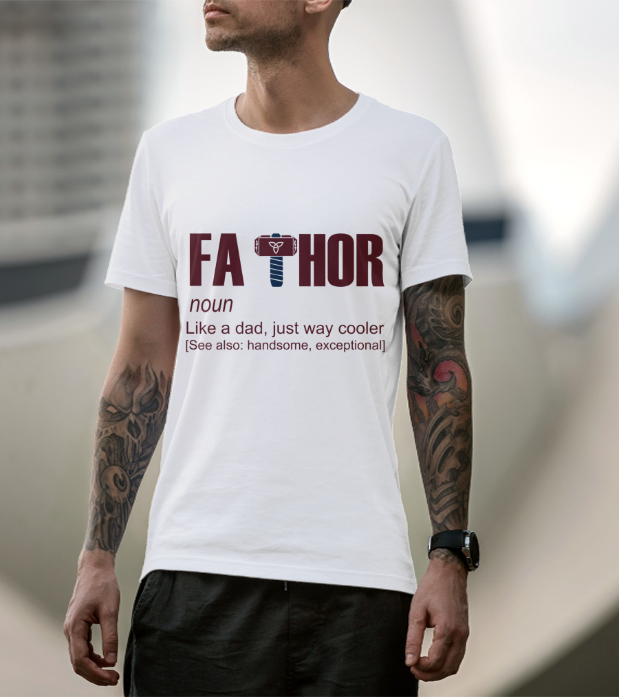 Fathor Father Day Like A Dad Just Way Cooler Hammer T-Shirt