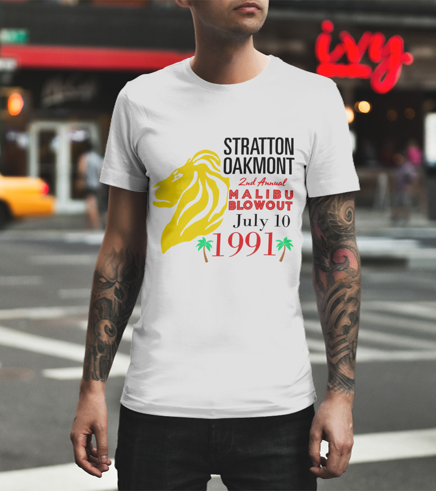 Stratton Oakmont 2nd Annual Malibu Blowout July 10 1991 T-Shirt