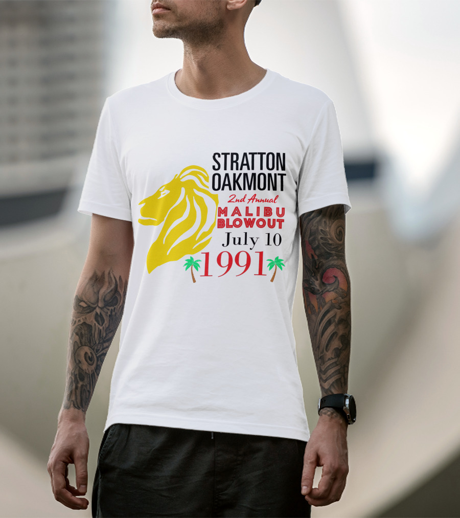 Stratton Oakmont 2nd Annual Malibu Blowout July 10 1991 T-Shirt