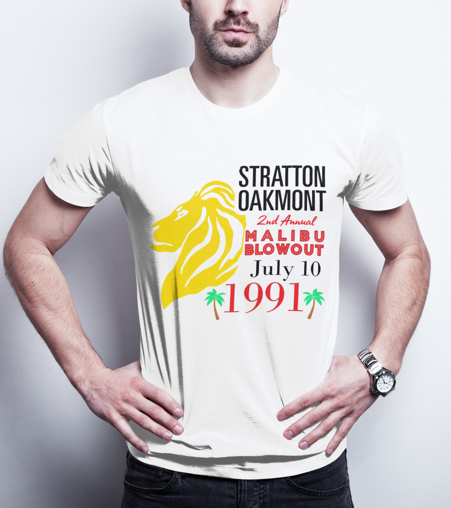 Stratton Oakmont 2nd Annual Malibu Blowout July 10 1991 T-Shirt