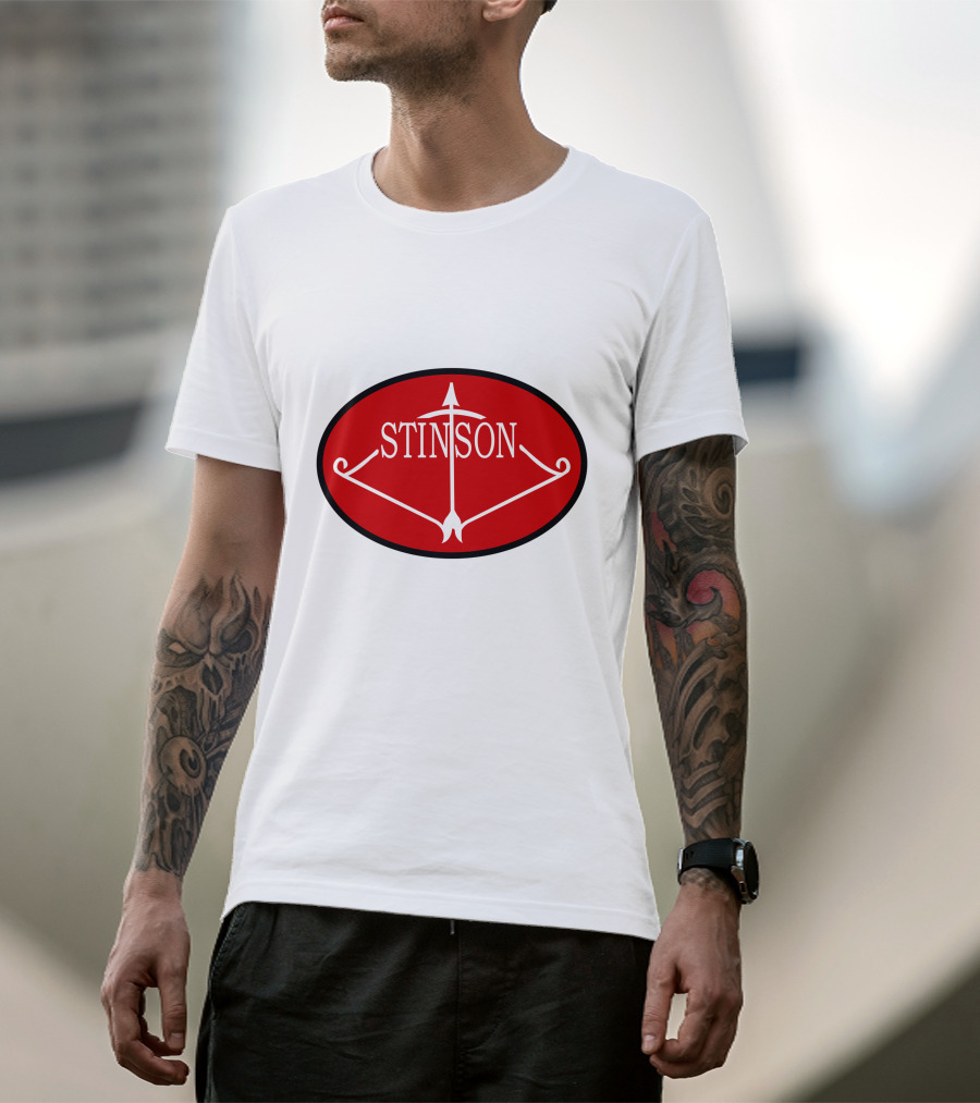 Stinson Aircraft Company Red Oval Emblem T-Shirt