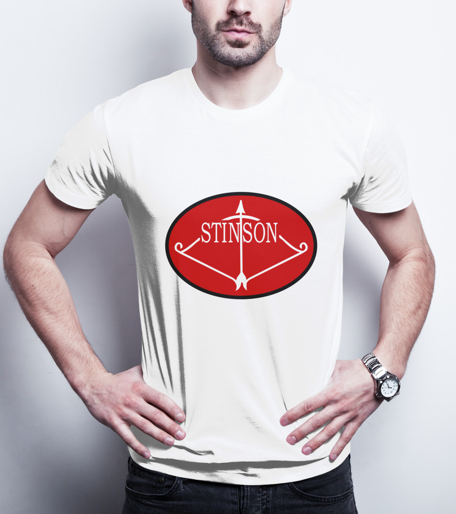 Stinson Aircraft Company Red Oval Emblem T-Shirt