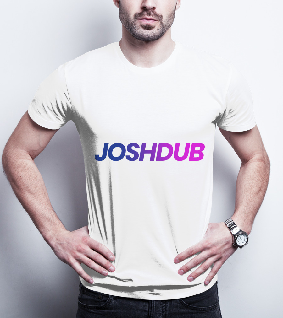 Joshdub Gradient Logo Men T-Shirt