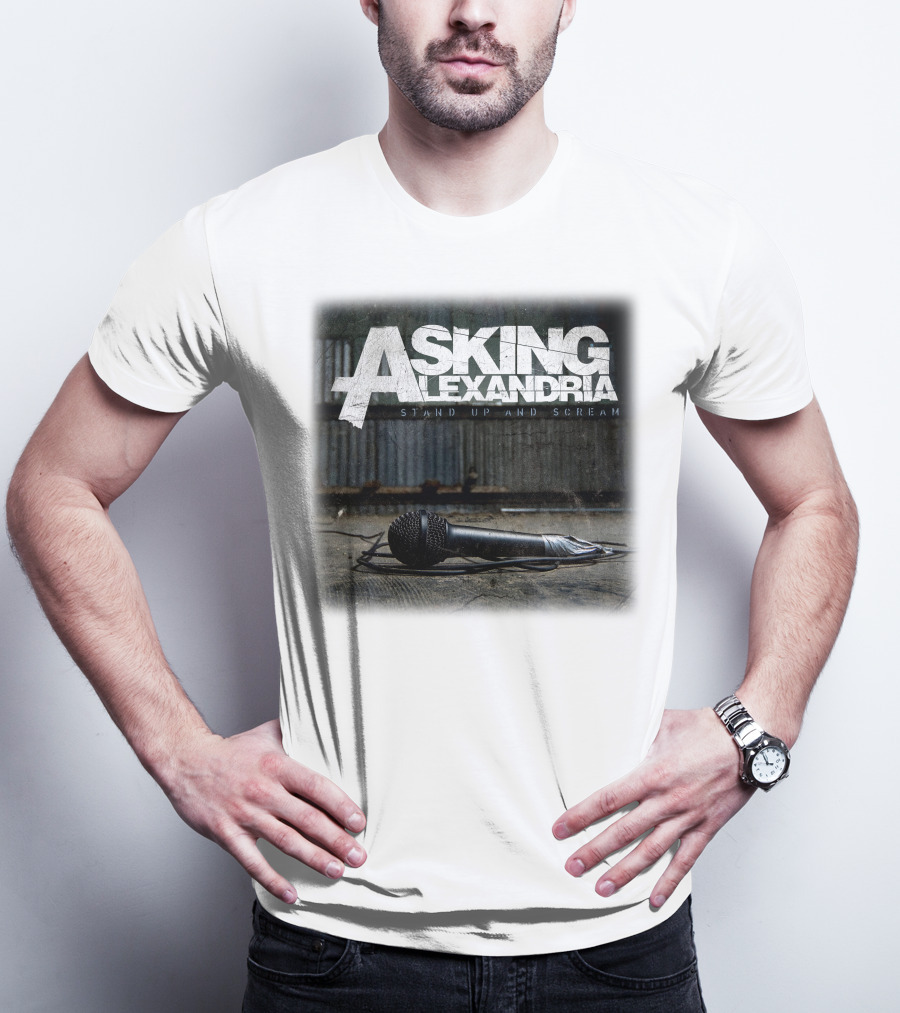 Asking Alexandria Stand Up And Scream Microphone Scene T-Shirt