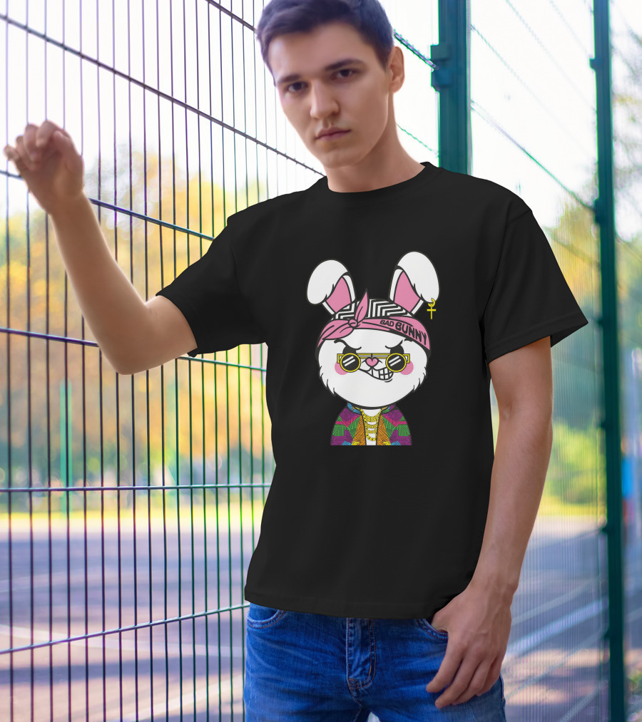 Bad Bunny Savage Rabbit Colorful T-Shirt