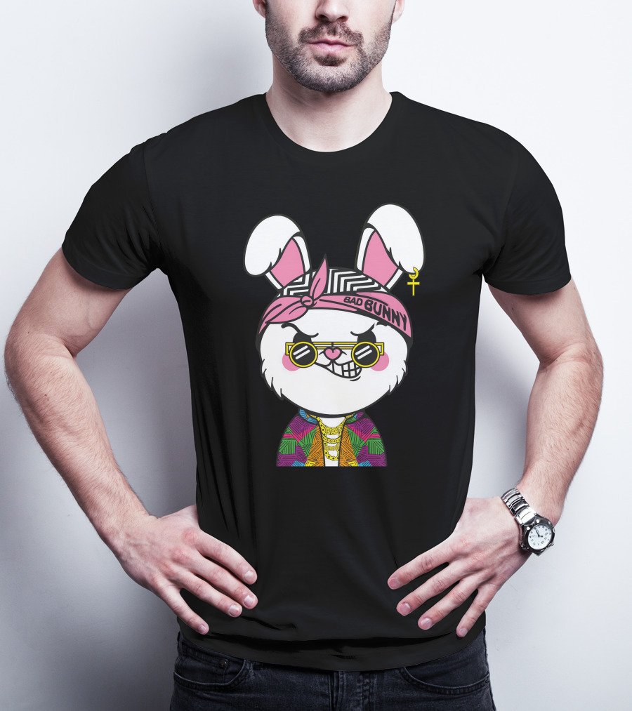 Bad Bunny Savage Rabbit Colorful T-Shirt