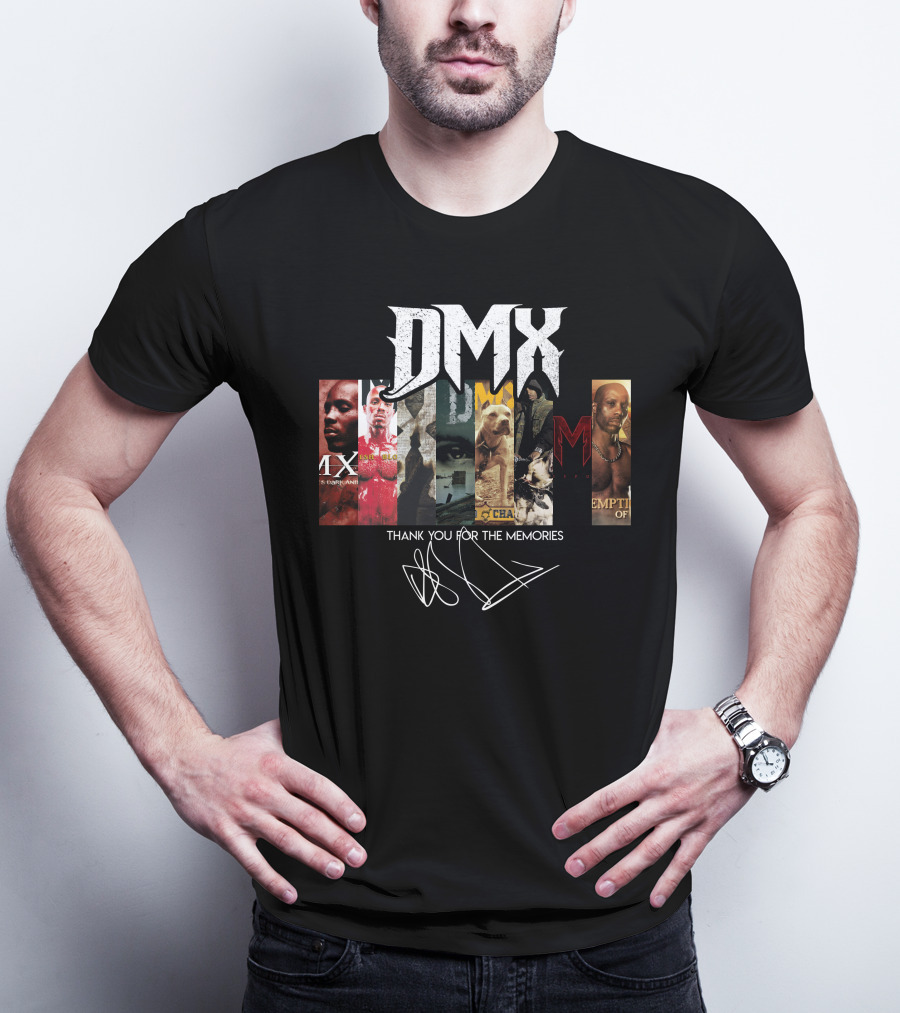 DMX Thank You For The Memories Album Covers Collage T-Shirt