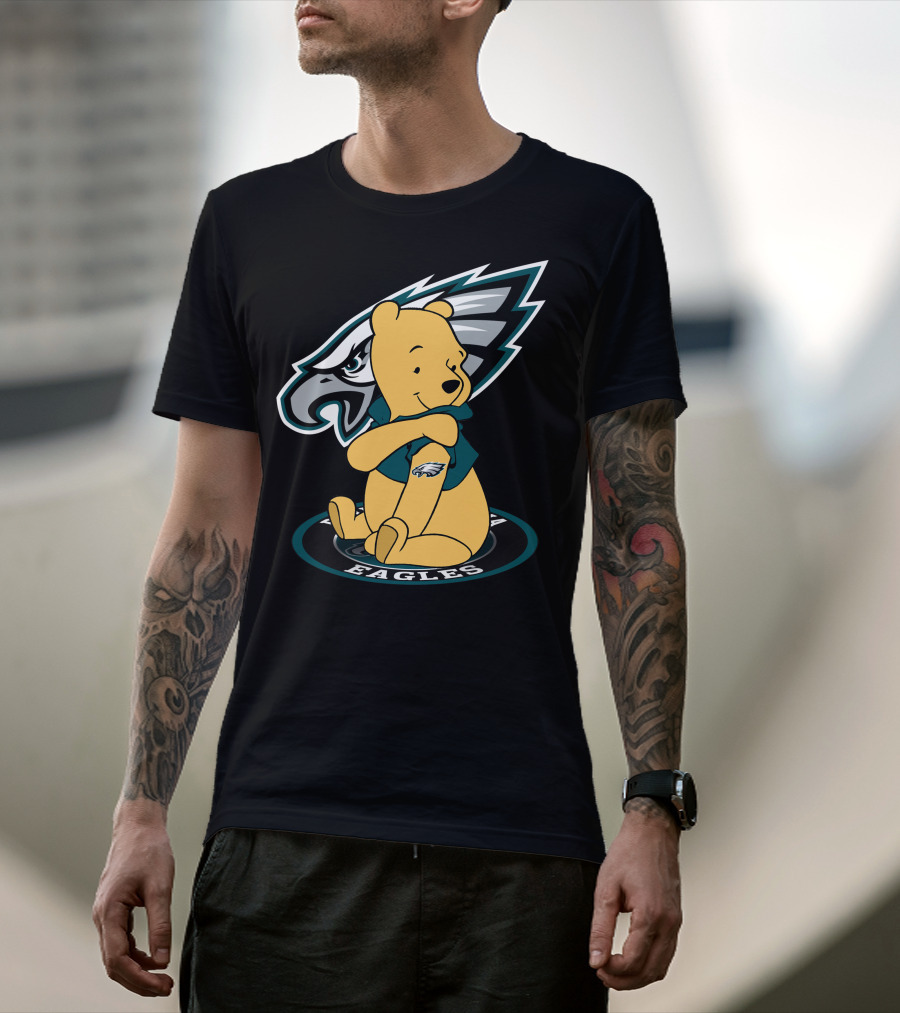 Philadelphia Eagles Pooh Bear Crossover T-Shirt