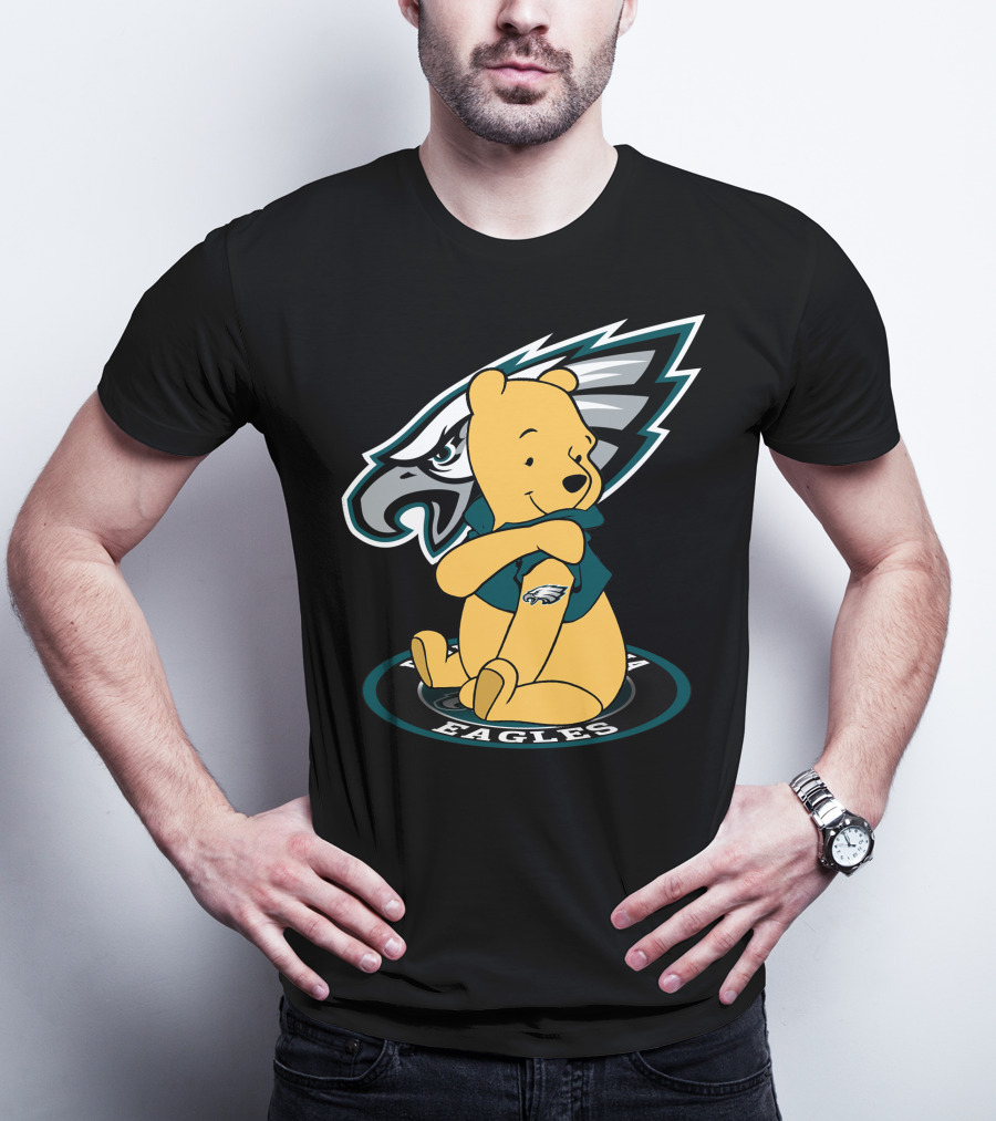 Philadelphia Eagles Pooh Bear Crossover T-Shirt
