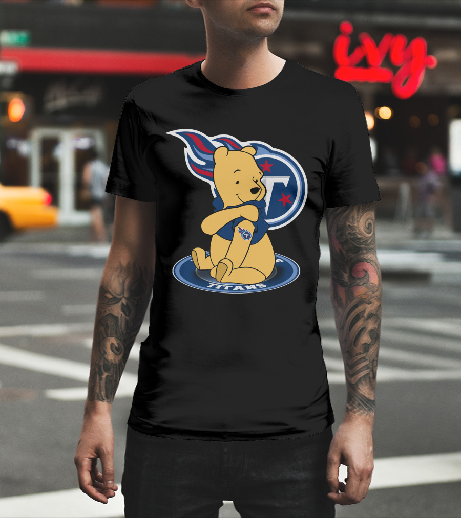 Tennessee Titans Pooh Bear Fan Crossover T-Shirt