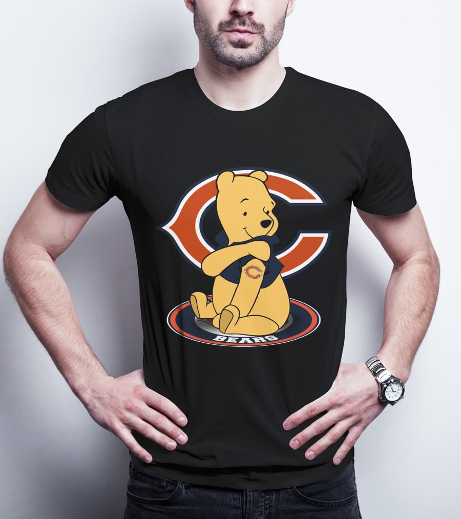 Pooh With Chicago Bears T-Shirt