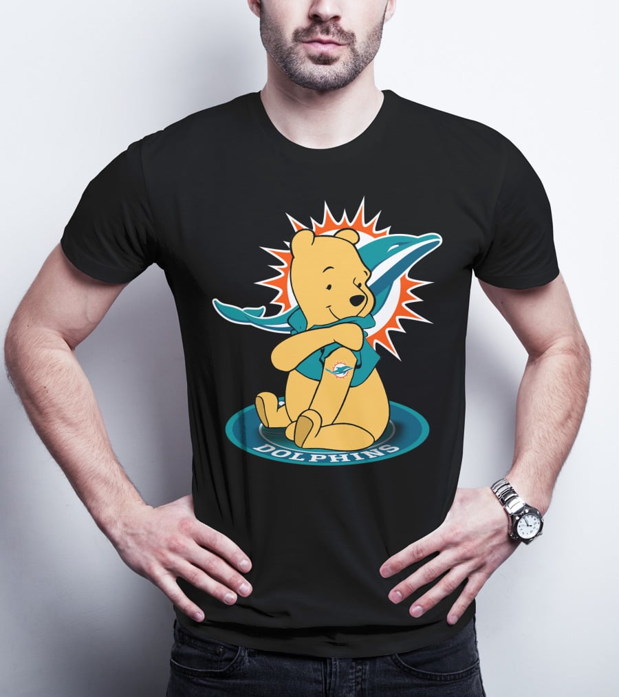Winnie Pooh Miami Dolphins T-Shirt