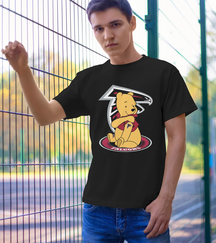 Winnie The Pooh Atlanta Falcons Crossover Fan T-Shirt