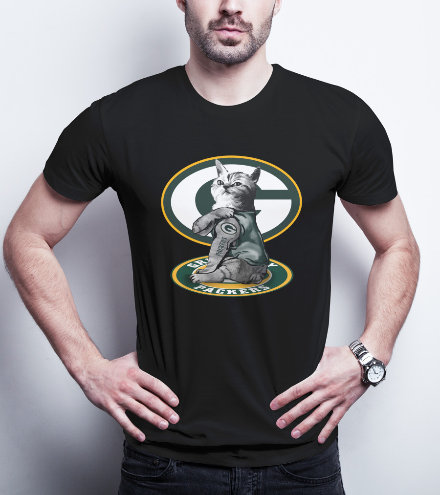 Green Bay Packers Cat Fan T-Shirt