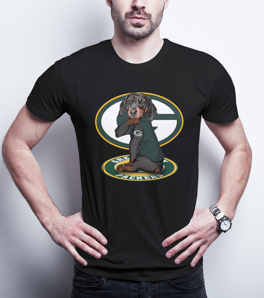 Green Bay Packers Dachshund Fan T-Shirt