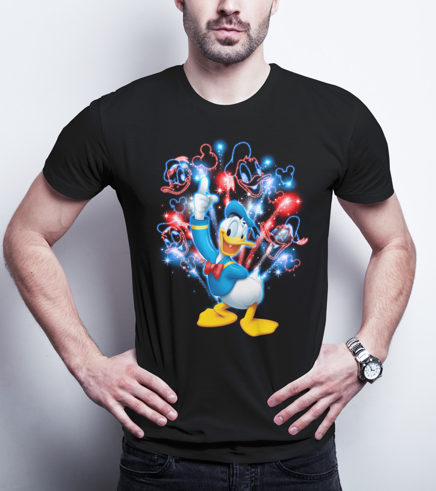 Donald Duck Firework Celebration Disney Magic Burst T-Shirt