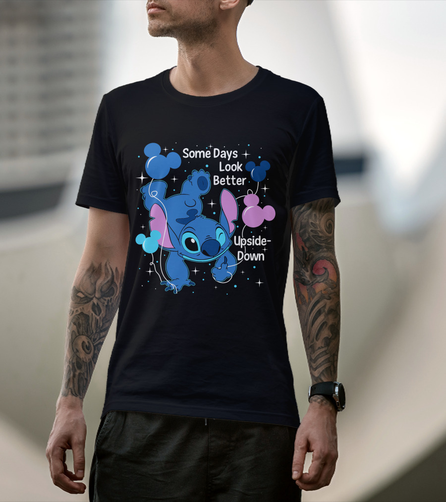 Some Days Look Better Upside Down Stitch Disney T-Shirt