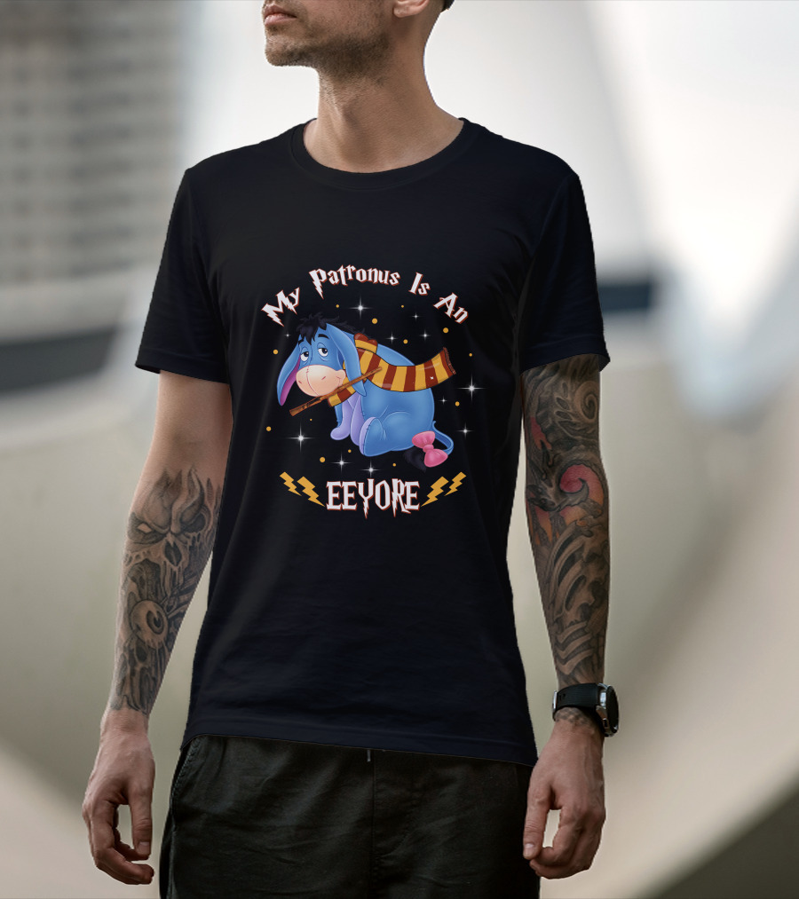 My Patronus Is An Eeyore With Scarf And Stars T-Shirt