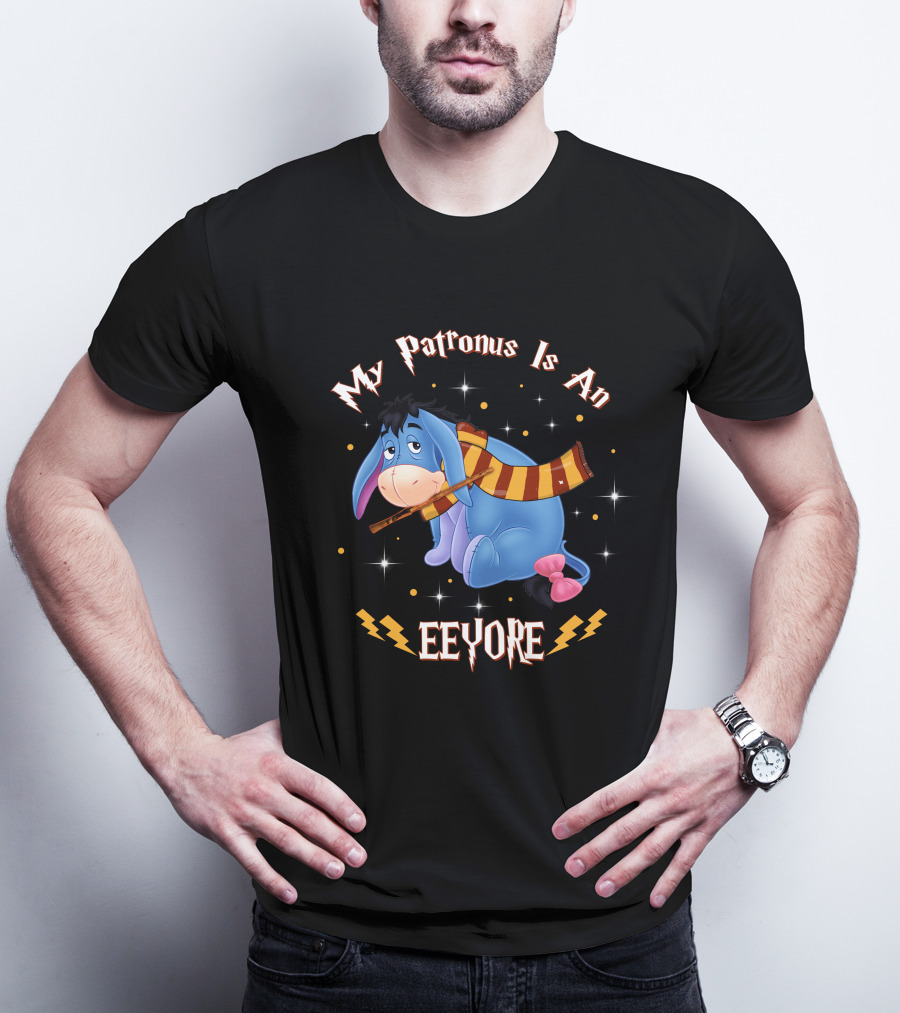 My Patronus Is An Eeyore With Scarf And Stars T-Shirt