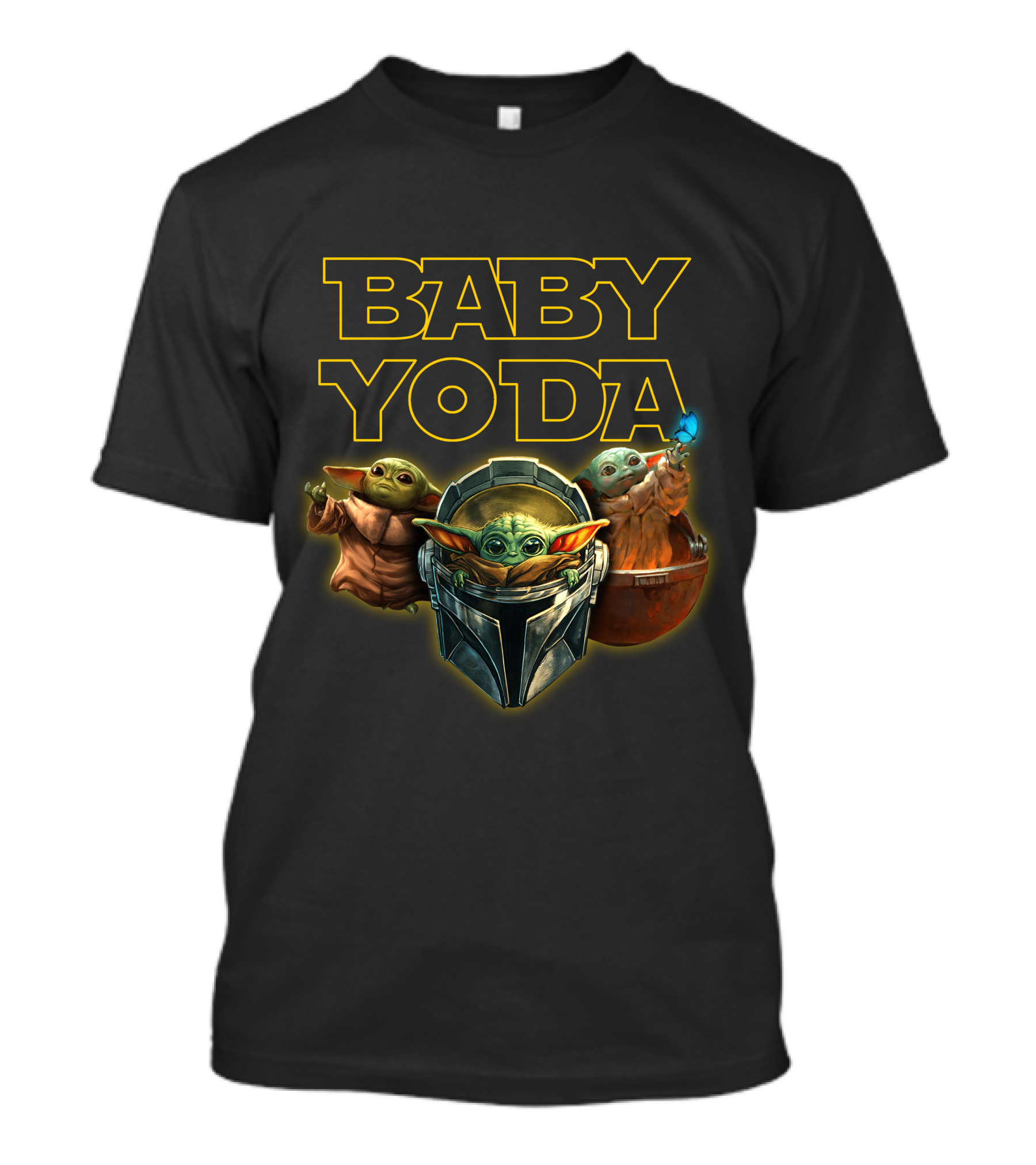 BABY YODA Star Wars The Mandalorian Grogu Trio T-Shirt
