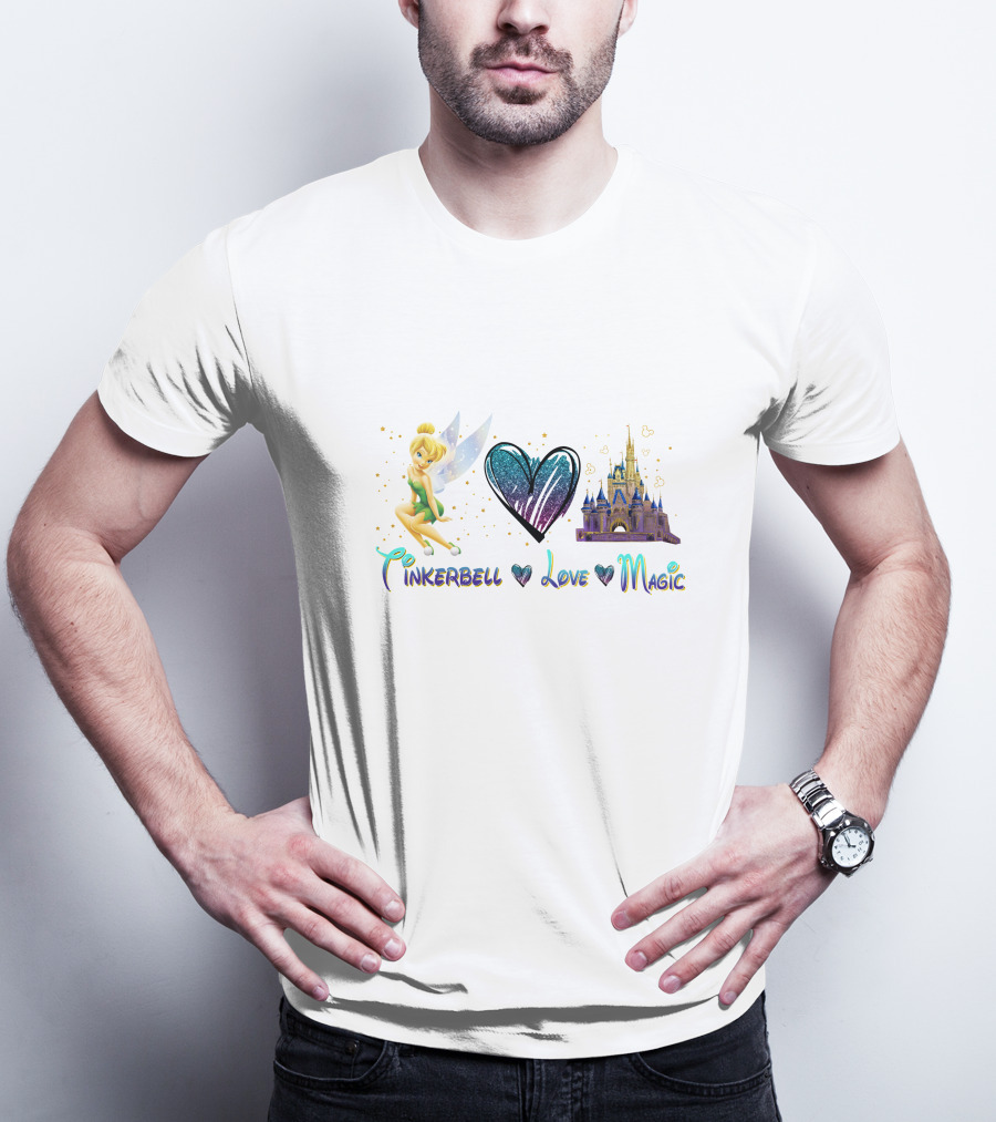 Tinkerbell Love Magic Heart Castle Fantasy T-Shirt