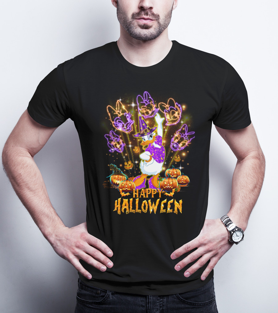 Happy Halloween Daisy Firework Festival Magic T-Shirt