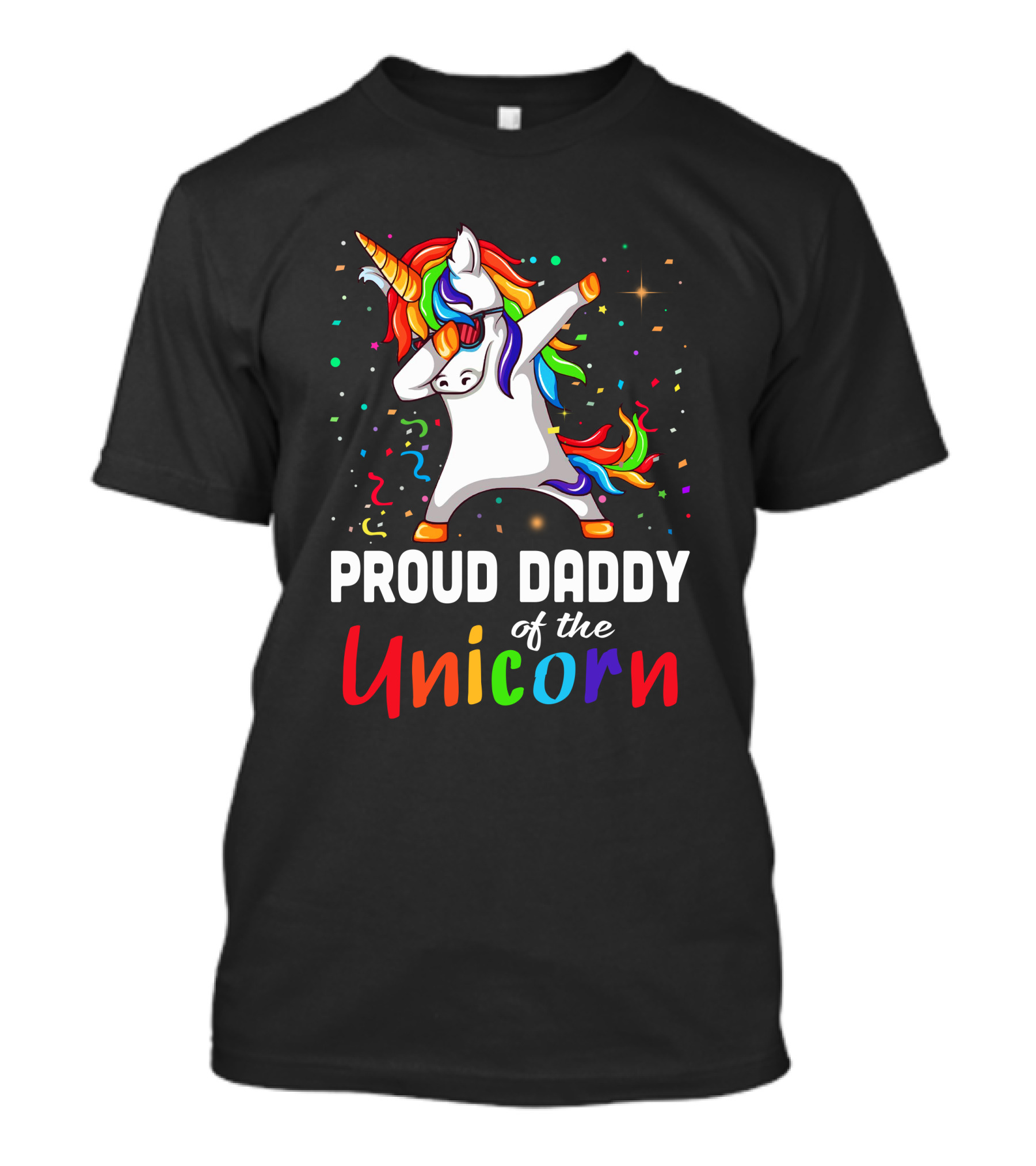 Proud Daddy Of The Rainbow Unicorn T-Shirt