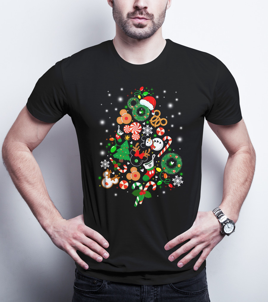 Disney Christmas Holiday Icons T-Shirt