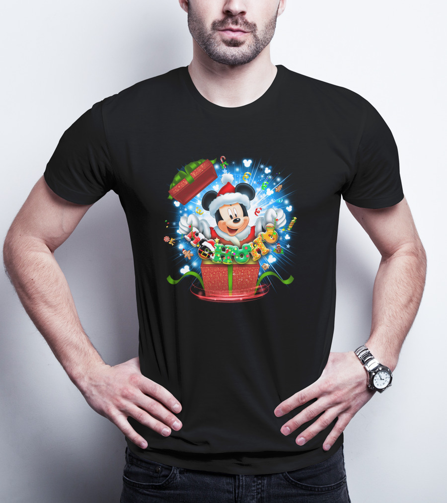 Mickey Christmas Magic Present Explosion T-Shirt