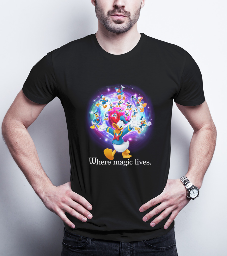 Where Magic Lives Donald Duck Disney Adventure T-Shirt