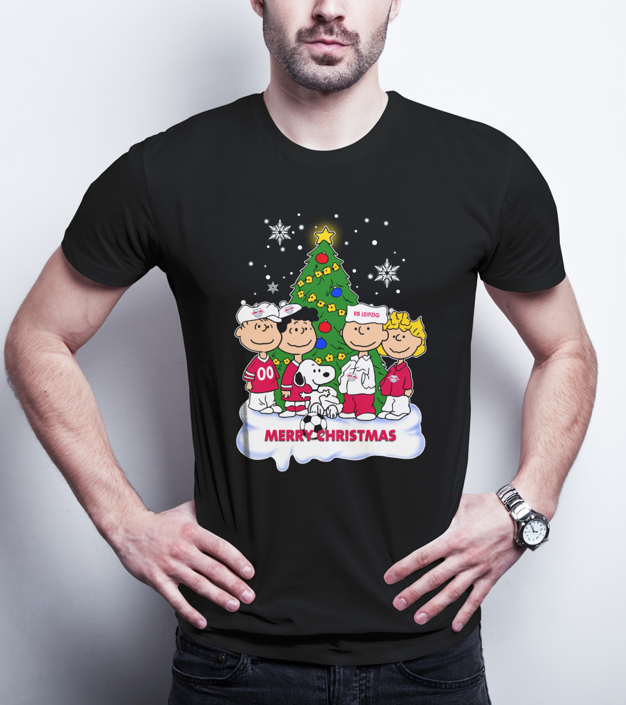 RB Leipzig Merry Christmas Snoopy And Friends Scene T-Shirt