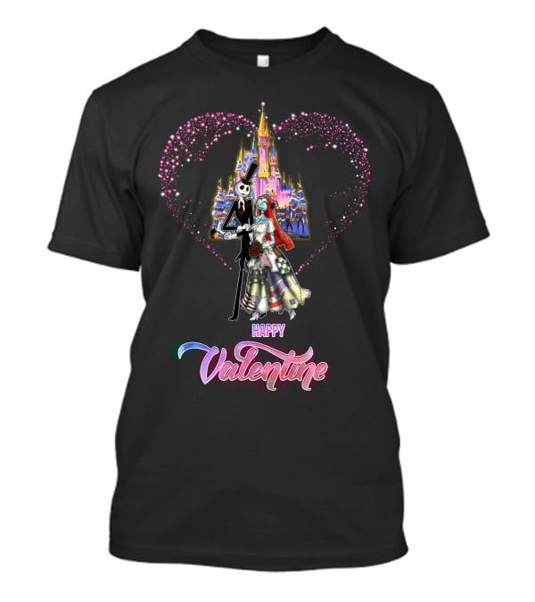 Happily Ever After Jack Valentine Magic Castle Heart T-Shirt