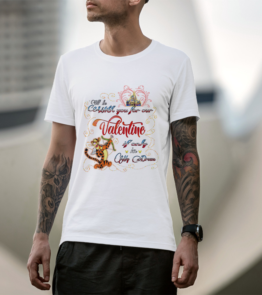 Valentine Castle Tigger Cupid Dream Wishes T-Shirt
