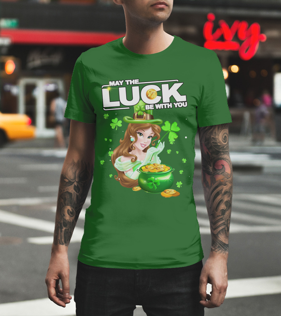 May The Luck Be With You St Patrick's Day Belle T-Shirt