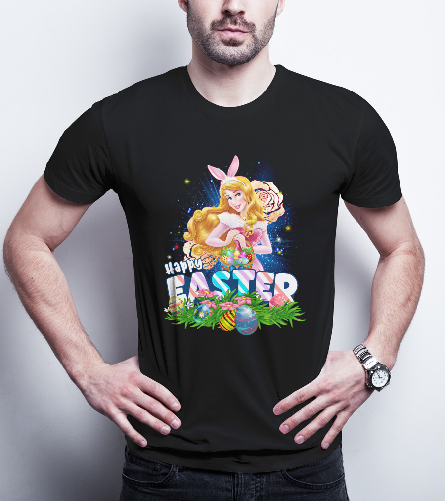 Aurora Happy Easter Bunny Ears Egg Hunt T-Shirt
